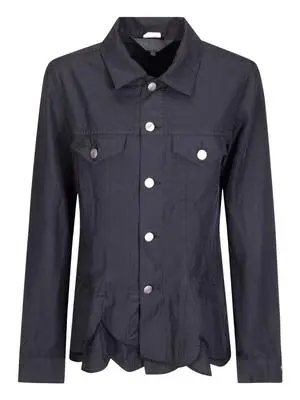 Comme Des Garçons Long Sleeve Buttoned Jacket - Black