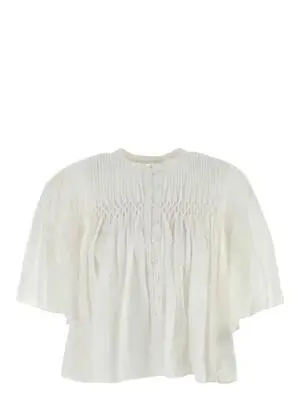 Isabel Marant Étoile Destiny Embroidered Detailed Blouse - White
