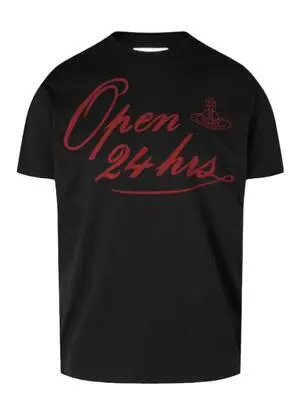 VIVIENNE WESTWOOD Open 24 Hours Classic T-shirt - Black