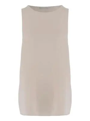 ALLUDE Sleeveless Stretch Top - Nude