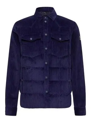 Moncler Moncler Grenoble Corduroy Down Shirt Jacket Navy