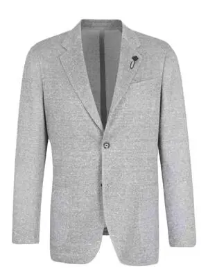 LARDINI Single-breasted Tailored Blazer - Gray