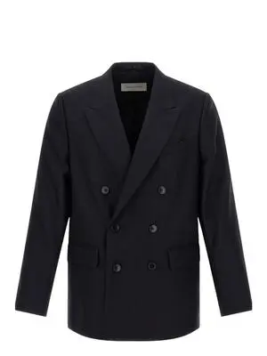 Dries Van Noten Double-breasted Suit Jacket - Black
