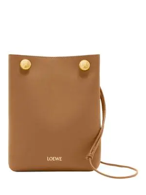 Loewe Anagram Pebble Pouch - Oak
