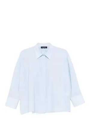 FABIANA FILIPPI Fabiana Filippi Long Sleeve Shirt With Buckle Cuffs And Semi-Transparent Back