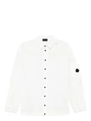 MONCLER Moncler Puff Sleeve Shirt With Lapel Collar And Logo Detail