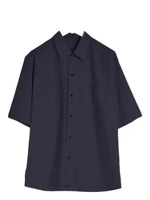 LEMAIRE Convertible Shirt - Charcoal