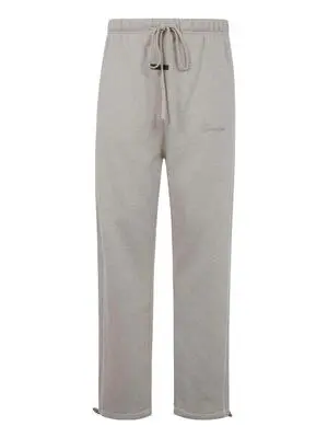 Fear Of God Logo Embroidered Fleece Sweatpants - Gray