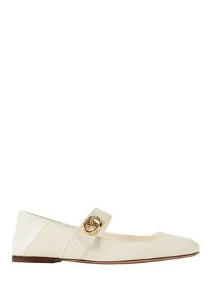 Valentino Garavani Logo Ballet Flats - Ivory