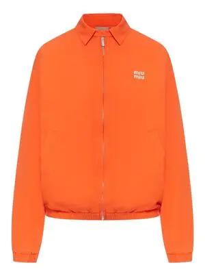 Miu Miu Zip Up Jacket - Orange