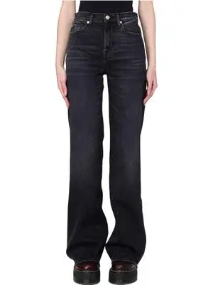 7 For All Mankind Modern Dojo Flared Jeans - Black
