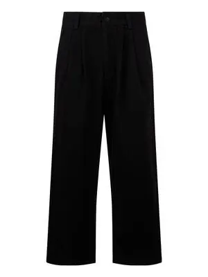 AGOLDE Pleated Wide-leg Pants - Black
