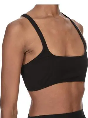 Rick Owens Square Neck Spaghetti Strap Top - Black