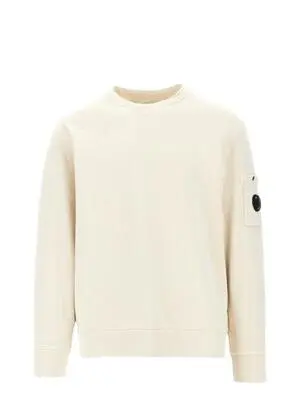 C.P. COMPANY C.P. Company Lens Sleeve Crew Sweatshirt White