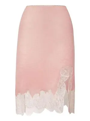 FENDI Fendi Lace Detailed Midi Skirt