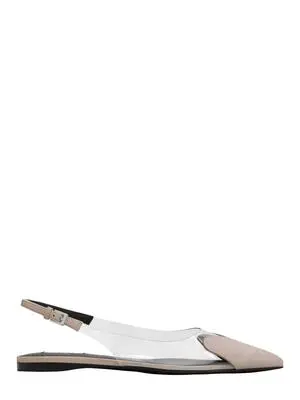 Alaïa Le Coeur Suede Slingback Flats - Grege