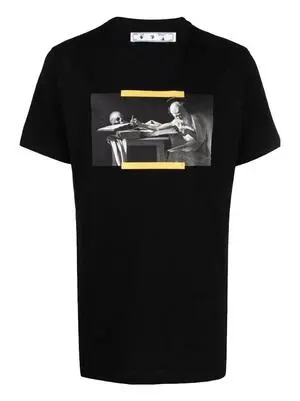 Off-White Graphic Printed T-shirt - Black