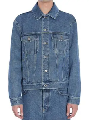 Loewe Anagram Buttoned Jacket - Blue