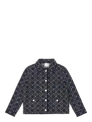 Dior Macrocannage Jacket With Cd Signature Buttons - Black