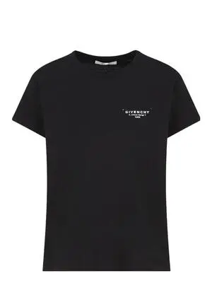 Givenchy Logo Printed Crewneck T-shirt - Black