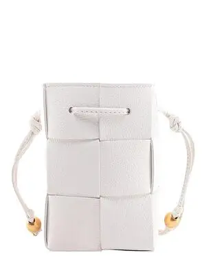 Bottega Veneta Intreccio Bucket Bag - White