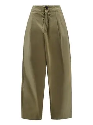 Soeur Daley Straight-leg Tailored Pleated Trousers - Khaki Green