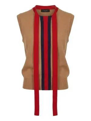 Gucci Sleeveless Knit Vest - Camel