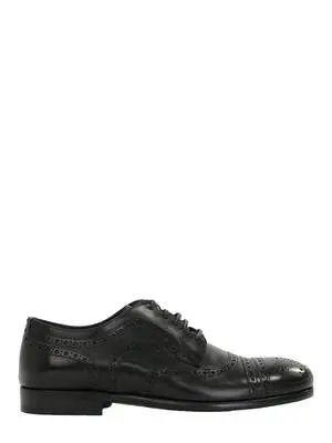 Dolce & Gabbana Leather Wingtip Brogues - Black