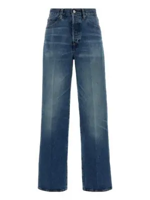 FRAME Frame Collegiate Straight-Leg Jeans Blue
