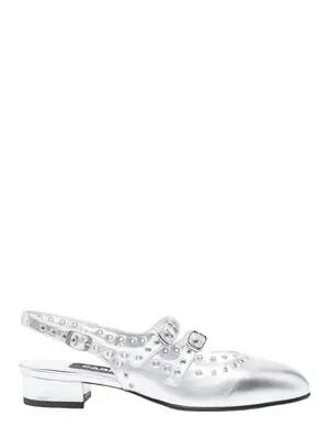 CAREL Silver High-heeled Slingback Sandals - Silve