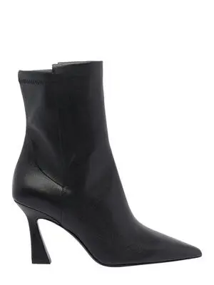 STUART WEITZMAN Pointed Toe High Heel Ankle Boots - Black