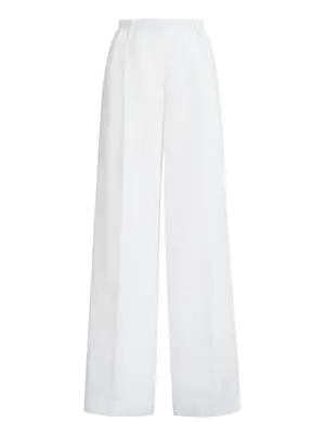 Brunello Cucinelli Wide Leg Track Trousers - White