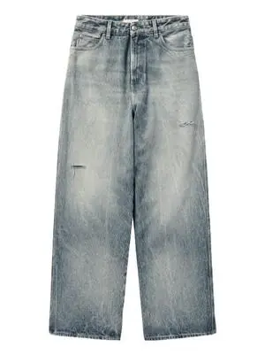 1989 STUDIO Wide-leg Jeans With Washed Effect - Blue