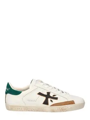 Premiata Lace-up Sneakers With Logo Detail - White