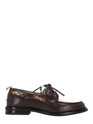 Thom Browne Chain-detailed Lace-up Shoes - Black
