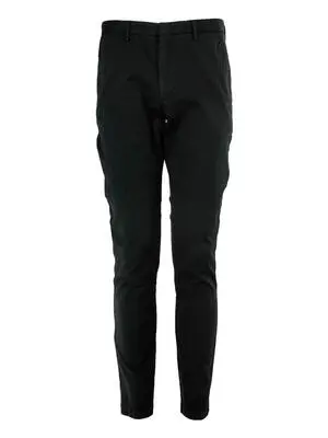 Hugo Boss Slim Fit Casual Pants With Belt Detail - Black