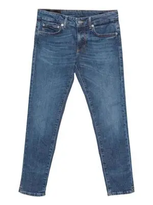 DONDUP Dondup Stretch Cotton Jeans With Frayed Hem