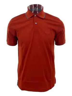 Dunhill Buckle Short-sleeved Polo Shirt - Red