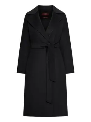 Max Mara Max Mara Studio Cles Belted Coat Black