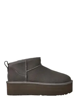 UGG Classic Ultra Mini Platform Boots - Charcoal-grey