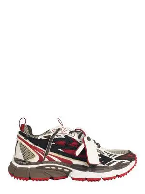 Off-White Off-White "Be Right Back" Leather Blend Sneakers Red