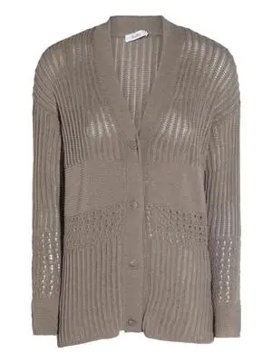 Max Mara V-neck Button-up Cardigan - Gray
