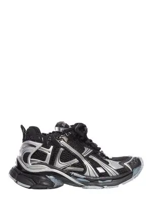 Balenciaga Balenciaga Mesh Panelled Lace-Up Sneakers Black