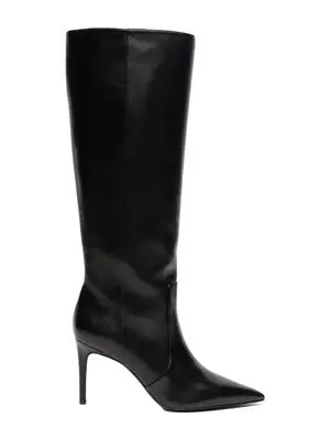 STUART WEITZMAN Pointed Toe Stiletto Heel Boots - Black