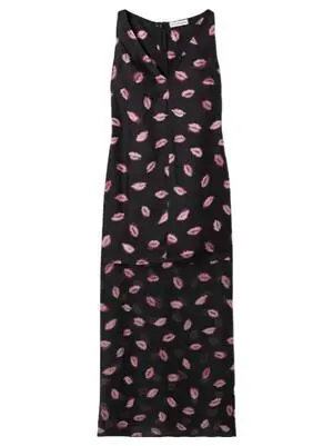 Altuzarra Printed Midi Dress - Black