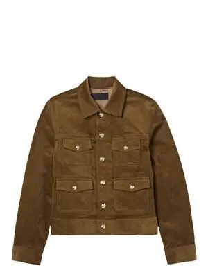 NILI LOTAN Lizeth Corduroy Casual Jacket - Brown