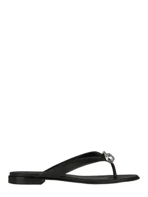 Givenchy G Chain Buckle Sandals - Black