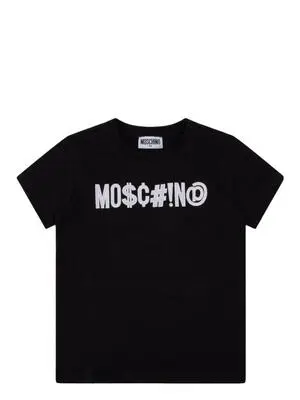 Moschino Print Cotton T-shirt - Black