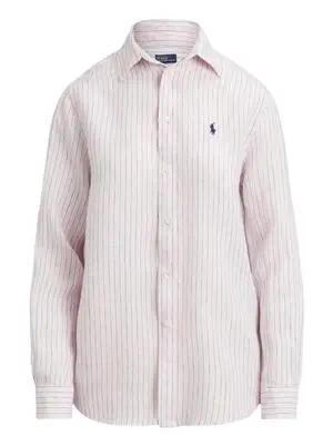 Polo Ralph Lauren Striped Long Sleeve Shirt - White
