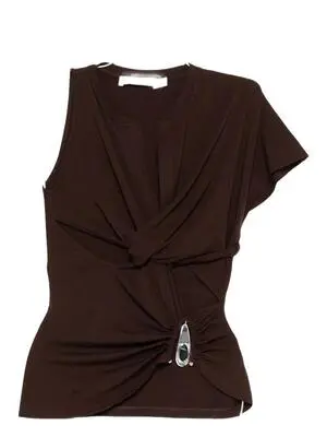 Christopher Esber Asymmetrical Knot Detail Top - Black
